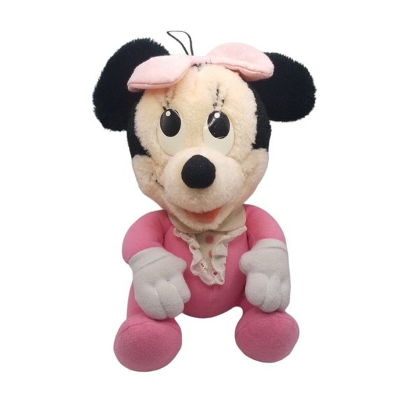Disney | Toys | Vintage Minnie Mouse Plush Playskool 984 Disney Babies ...